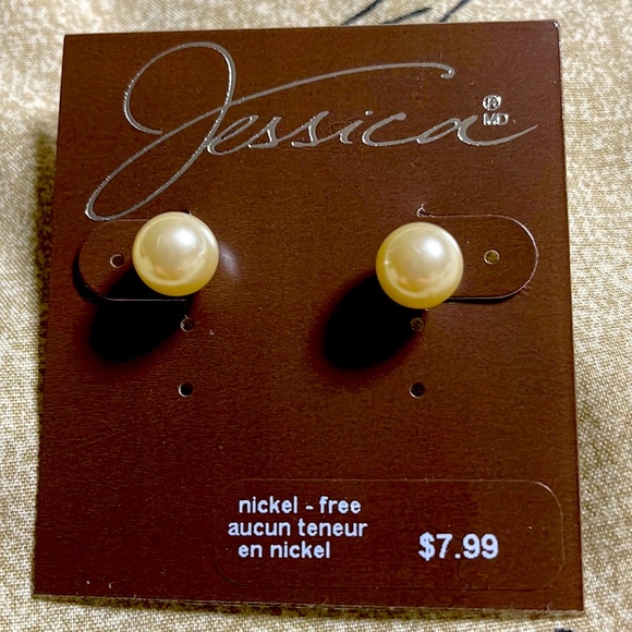 Jessica | Jewelry | Nwt Jessica Silver Nickelfree Stud Earrings | Poshmark